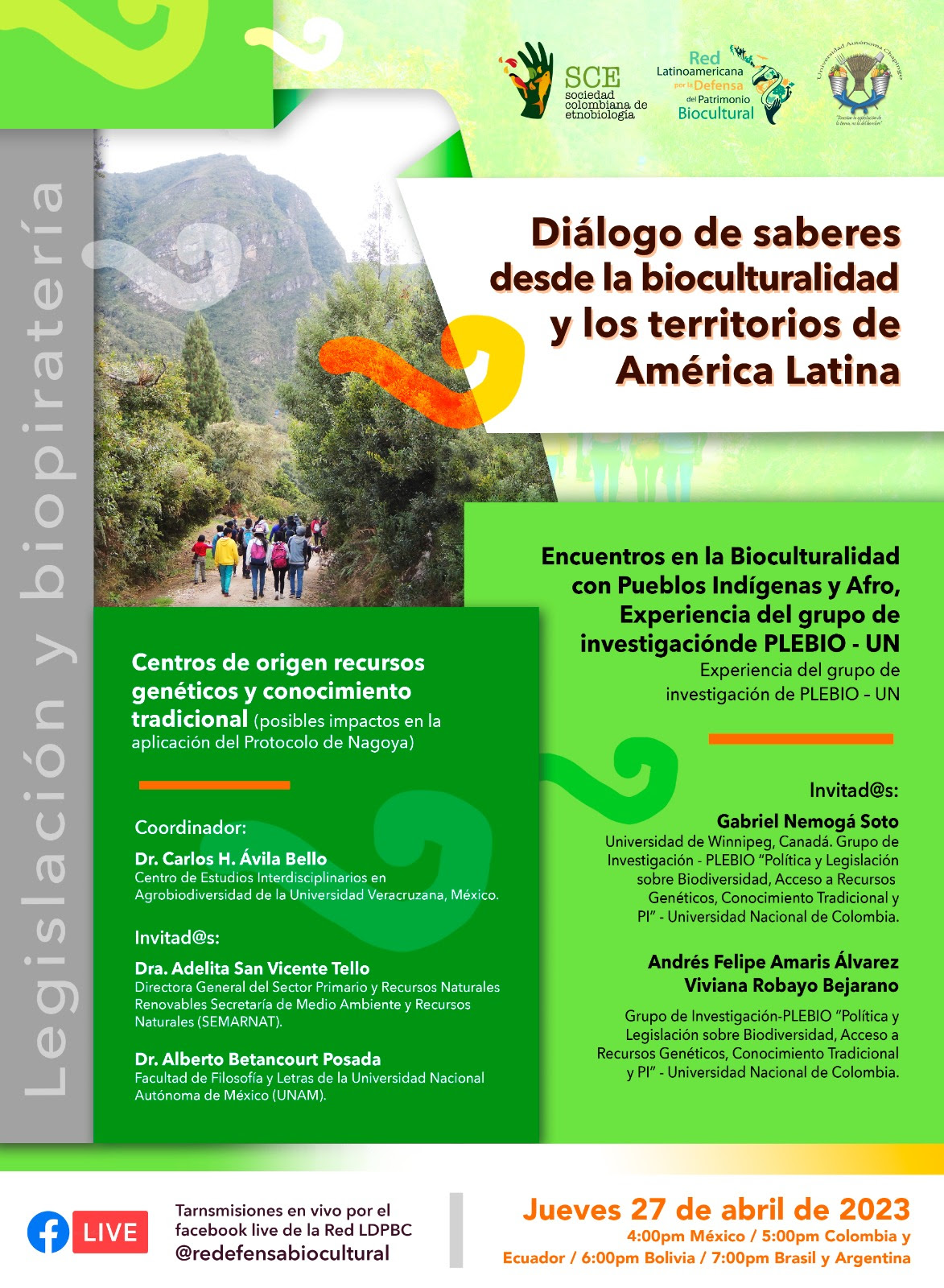 Ciclo del Diálogo de Saberes desde la Bioculturalidad y los Territorios ...